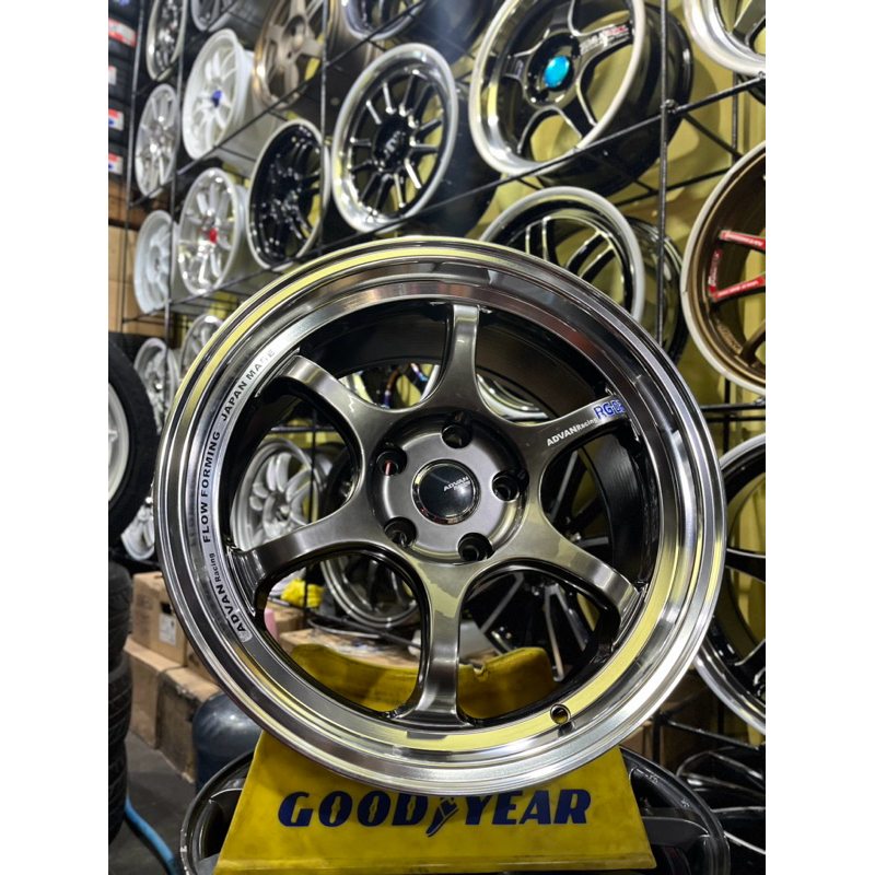 Jual velg advan RGD2 ring 17 wrna hyper black lip polis | Shopee Indonesia