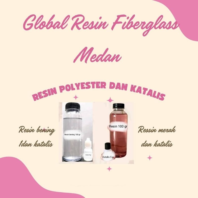 Jual Resin 100 gr dan katalis 5 gr Polyester//resin kerajinan tangan ...