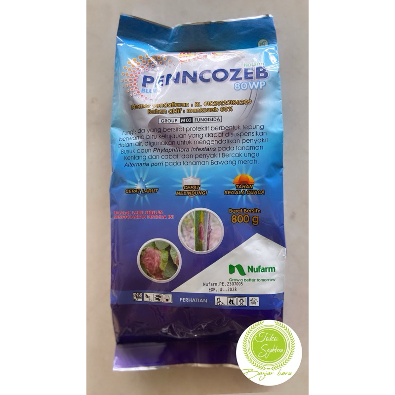 Jual FUNGISIDA PENCOZEB 80WP 800 GR MANCOZEB BIRU MELINDUNGI TANAMAN ...