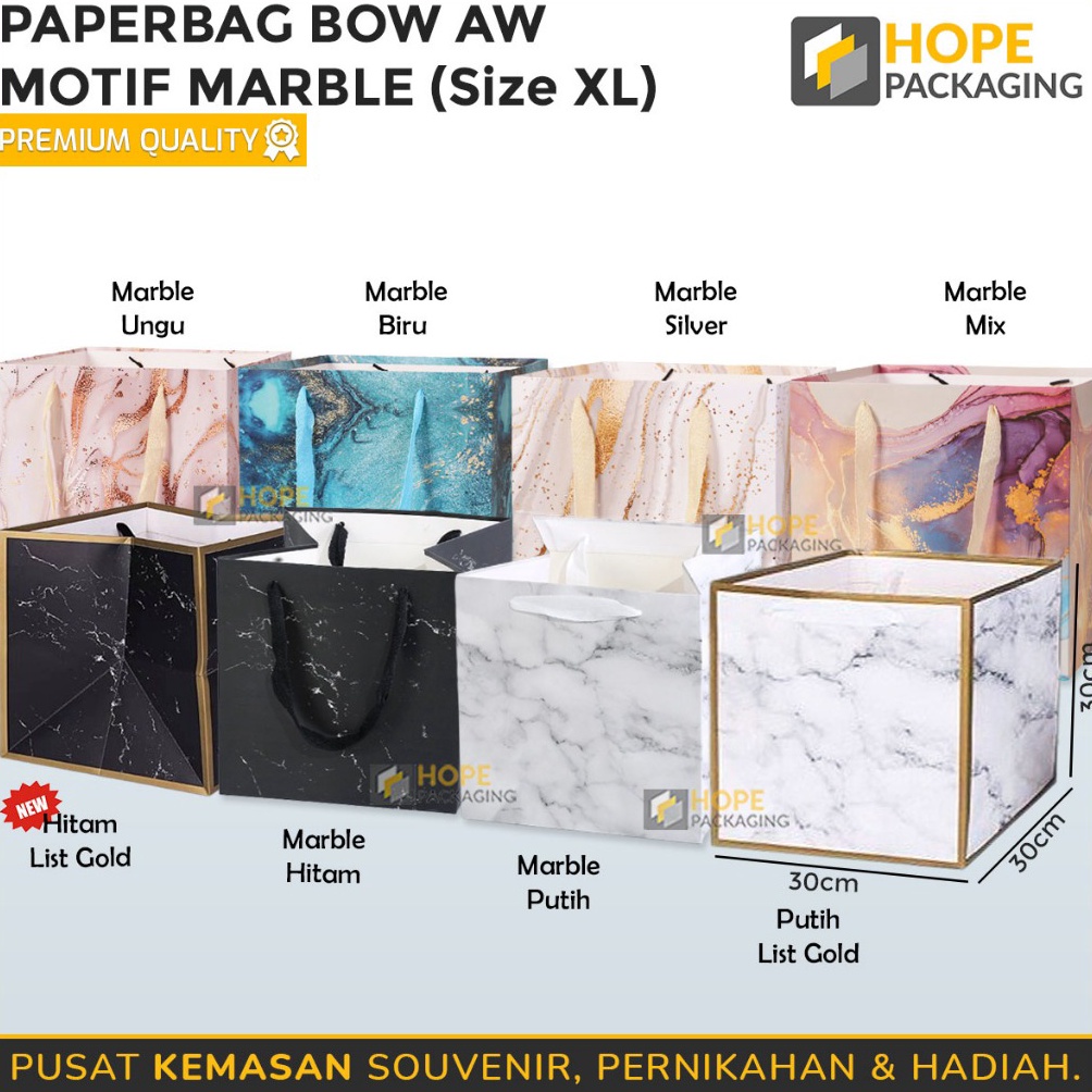 Jual LIMITLESS Paper Bag Box AW Motif Marble Tas Kado Paper Bag Tas Paper Box Hadiah Ultah Tas ...