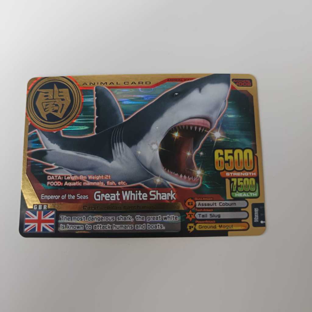 Jual Kartu Animal Kaiser Super Rare Gold Great White Shark ORI | Shopee ...