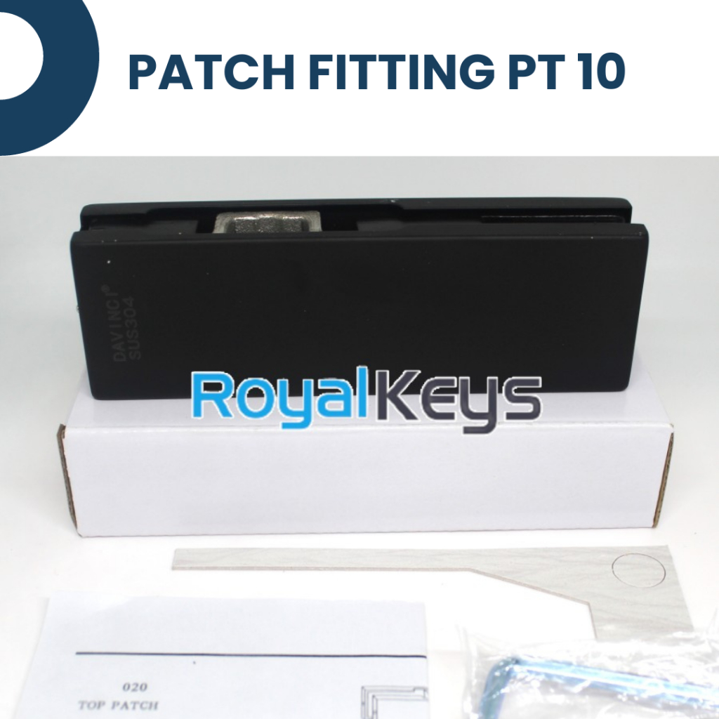 Jual Patch Fitting PT 10 Hitam Davinci Penjepit Engsel Pintu Kaca Bawah | Shopee Indonesia