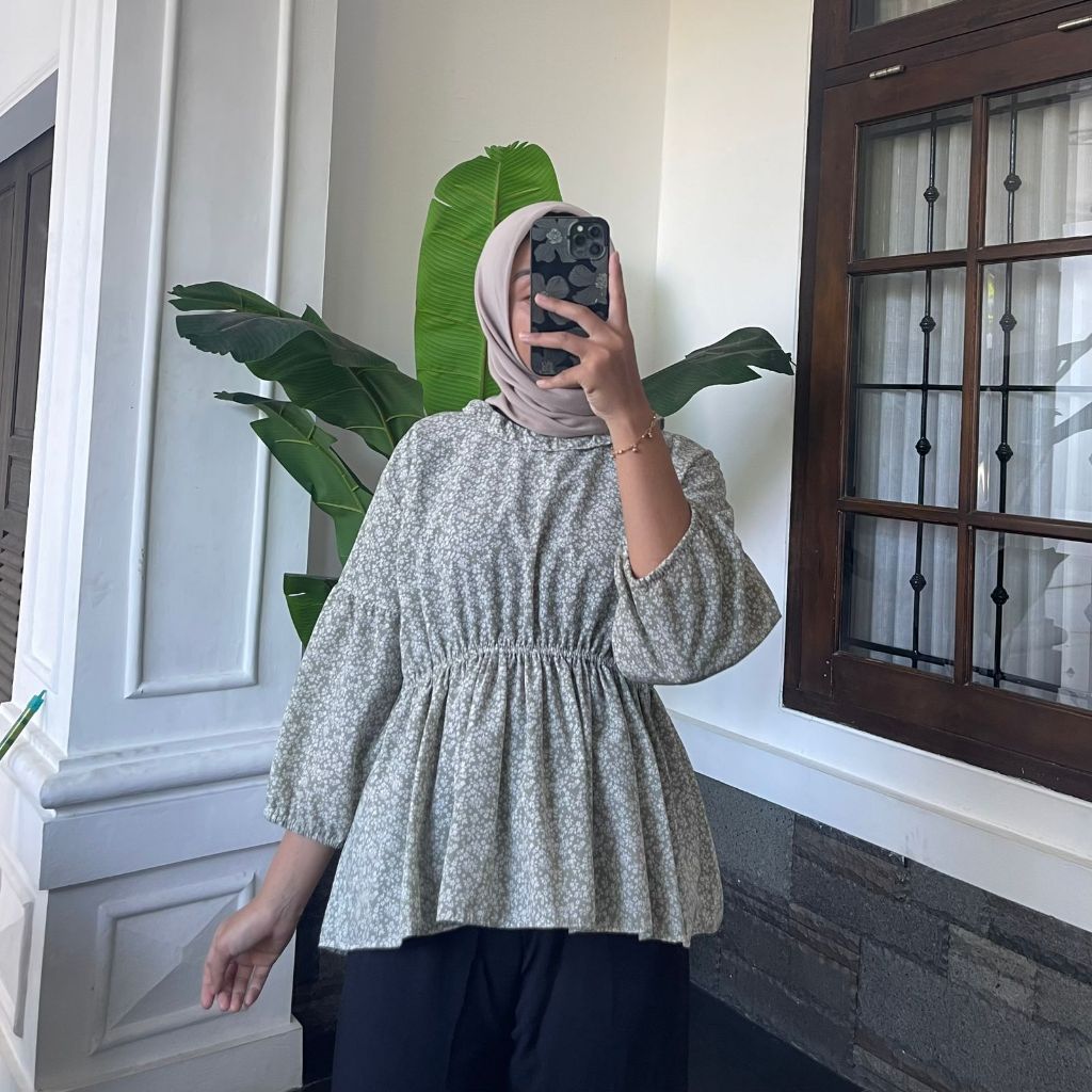 Jual FLOWER BLOUSE / BLOUSE BUNGA | BLOUSE KOREAN STYLE VINTAGE / baju ...