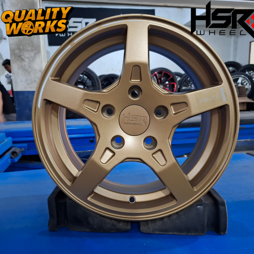 Jual Velg Racing Mobil R15 Inch Lubang 5 Hsr Pente Ring 15 Pcd 5x114 Bronze Pnp Ertiga, Apv ...