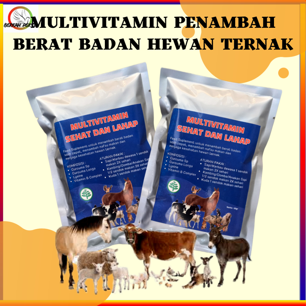 Jual SUPLEMEN MULTIVITAMIN MENAMBAH DAYA TAHAN TUBUH CEGAH VIRUS PMK ...