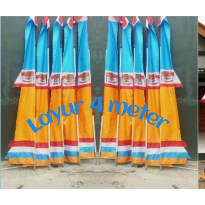 Jual Layur Garuda 4 meter warna / Layur merah putih /umbul-umbul | Shopee Indonesia