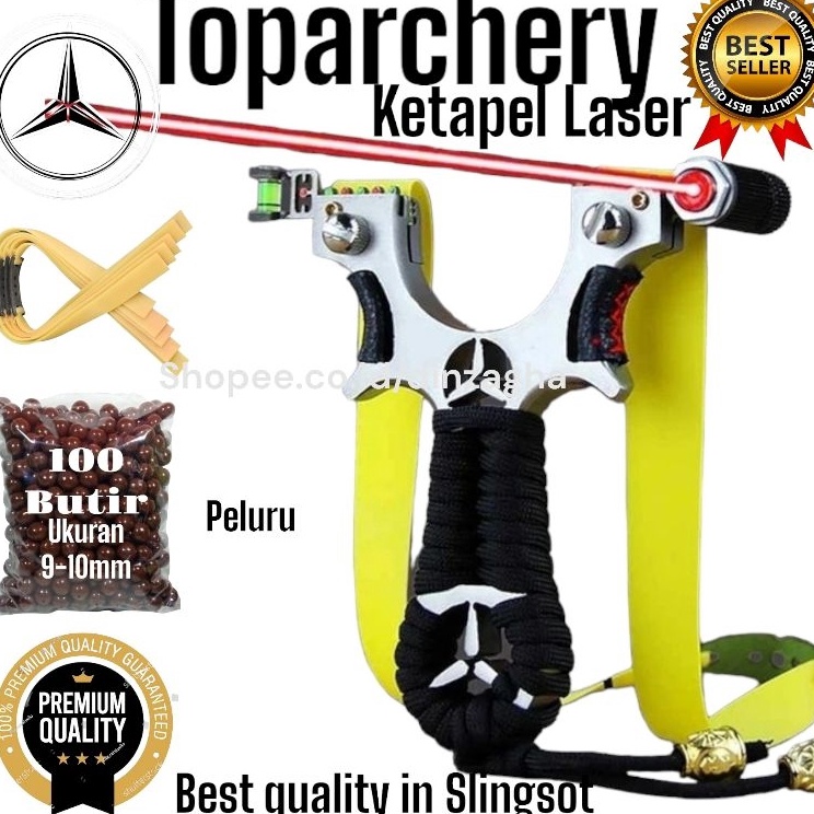 Jual Baru Viral Toparchery dengan Katapel Laser Merah Lengkap Tali ...