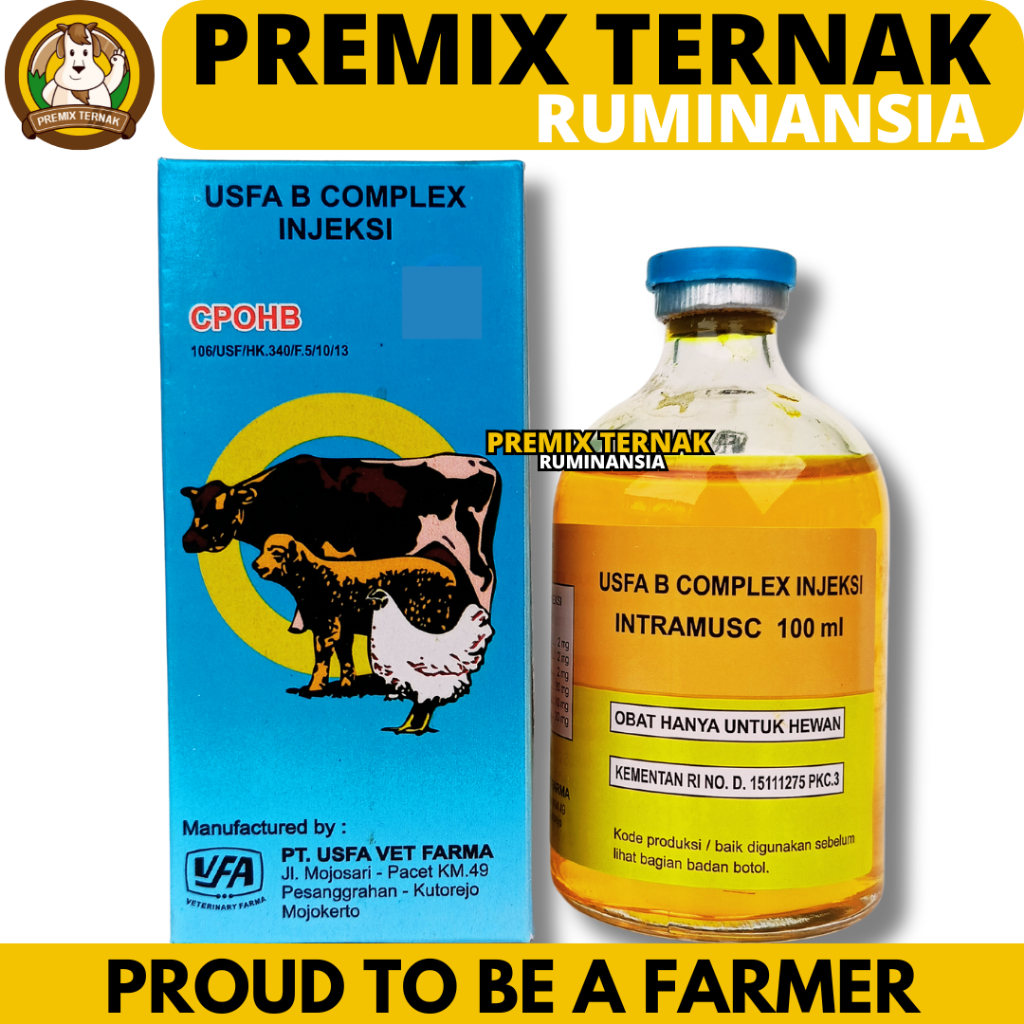 Jual USFA B COMPLEX INJ 100ML USFA - Vitamin B Complek B Komplek B ...