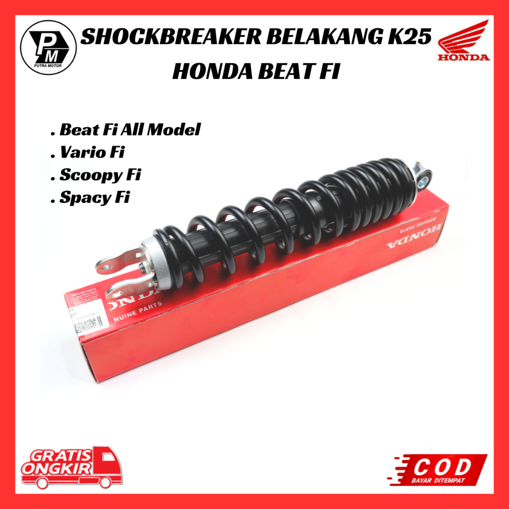 Jual Shockbreaker Belakang Honda Beat Fi - Vario 110 Fi - Scoopy Fi - Spacy Fi 52400-K25-901 ...