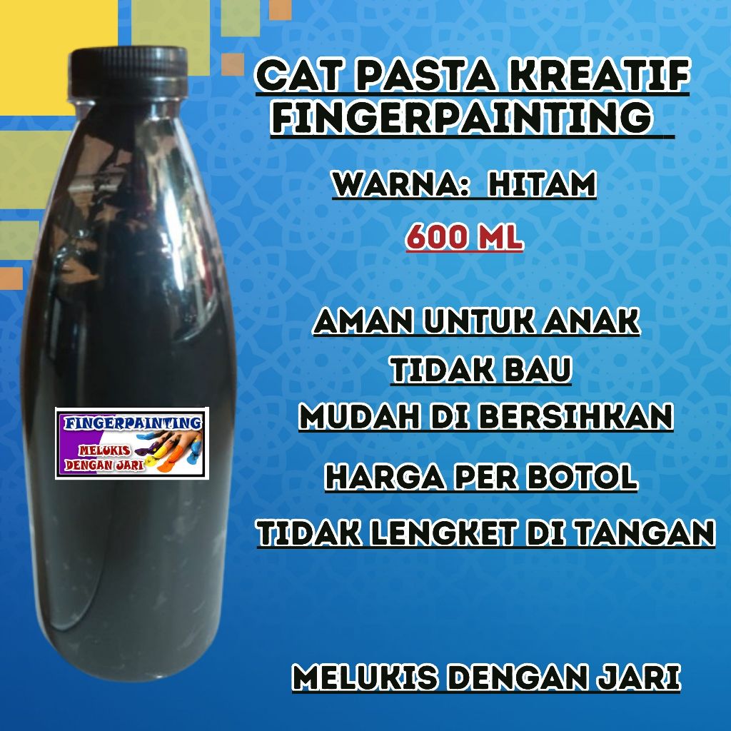 Jual Cat pasta kreatif finger painting 600ml harga per botol 5 pilihan ...