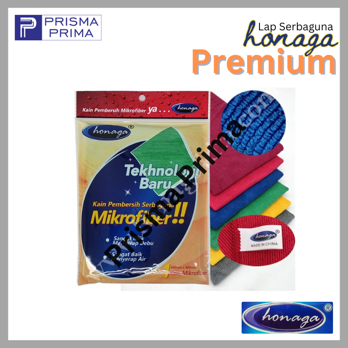 Jual Kain Lap Microfiber Honaga Premium Serba Guna Pembersih 40 x 40 ...