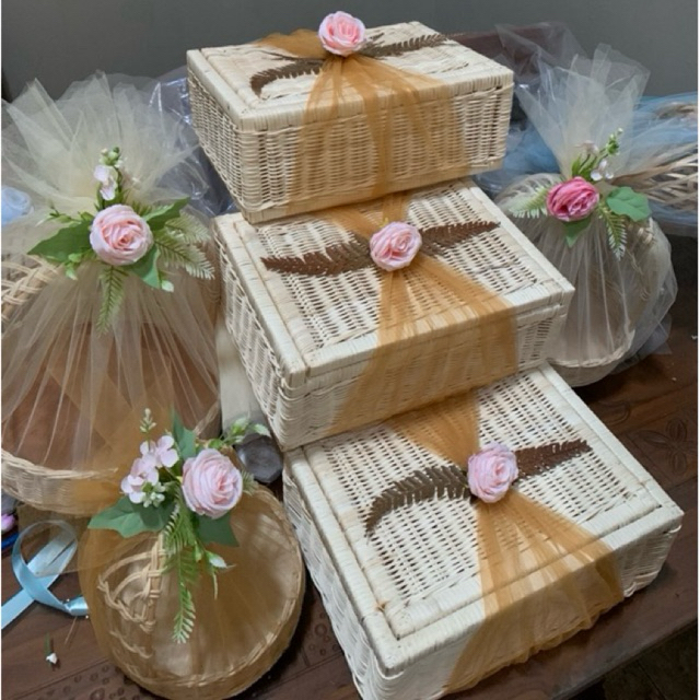 Jual Siap Pakai Box Rotan Premium Hidden Hantaran Seserahan Nikah mewah ...