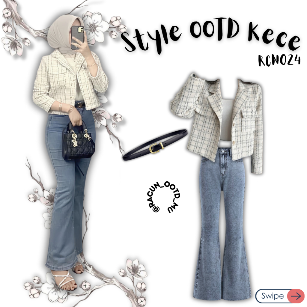 Jual Style Kekinian One set 3in1 Jeans Cutbray Highwaist || Korean ...