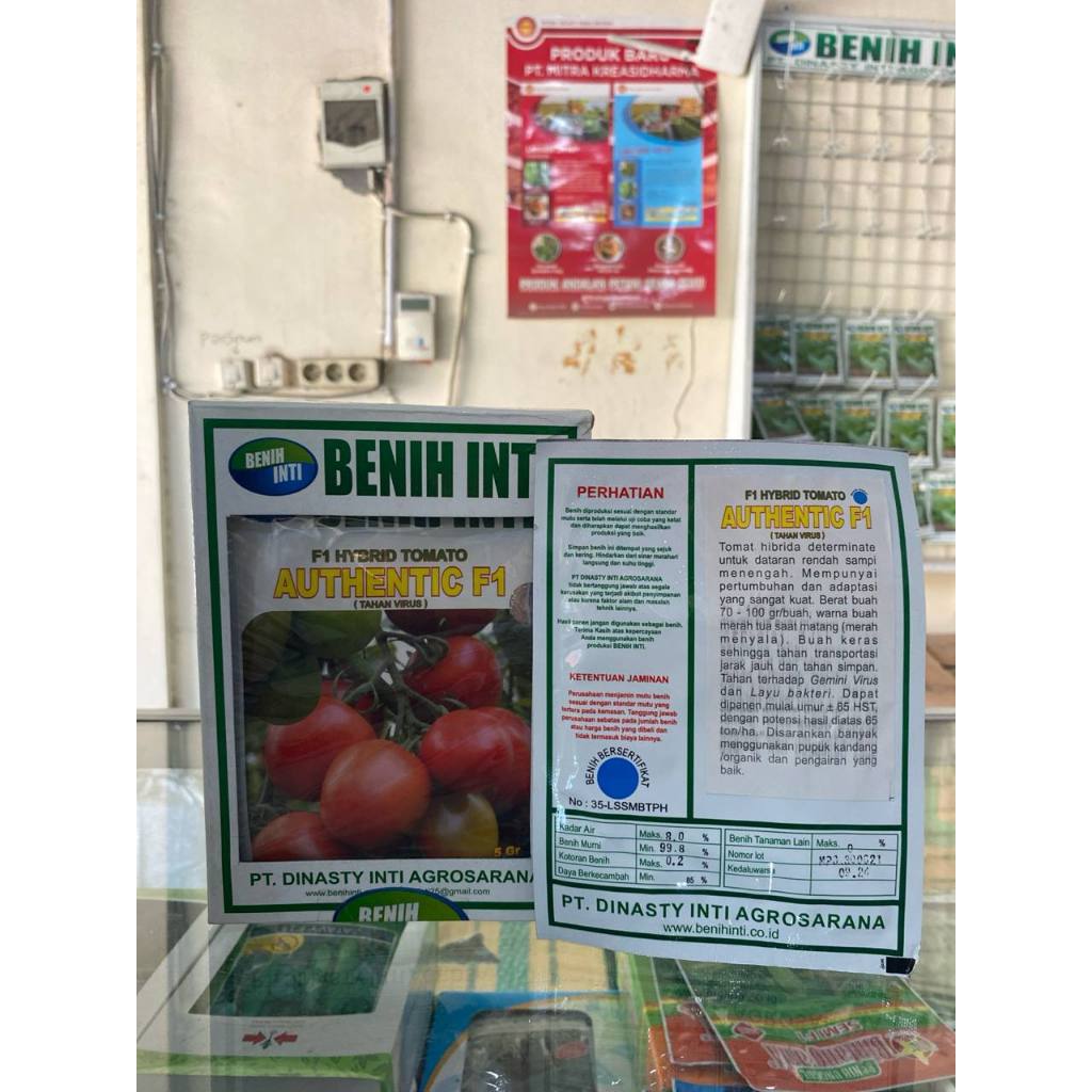 Jual Benih Tomat Authentic F1 hibrida 5gr Tahan Virus Benih Inti ...