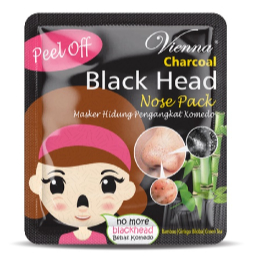 Jual VIENNA BLACK HEAD NOSE PACK CHARCOAL - 10ML SACHET | Shopee Indonesia