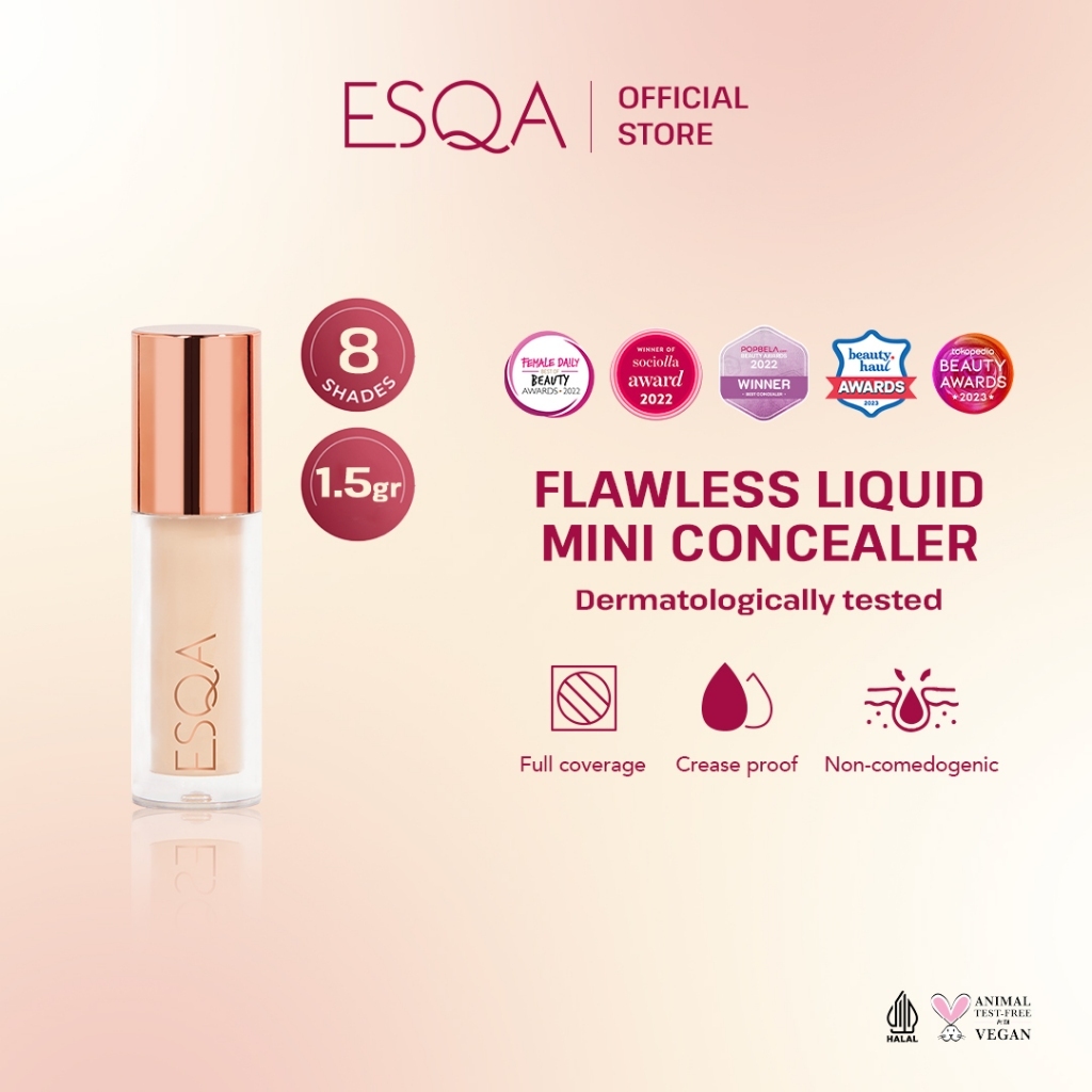 Jual ESQA Flawless Liquid Mini Concealer | Shopee Indonesia