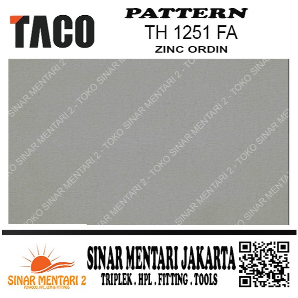 Jual TACO HPL PATTERN TH 1251 FA ZINC ORDIN | Shopee Indonesia