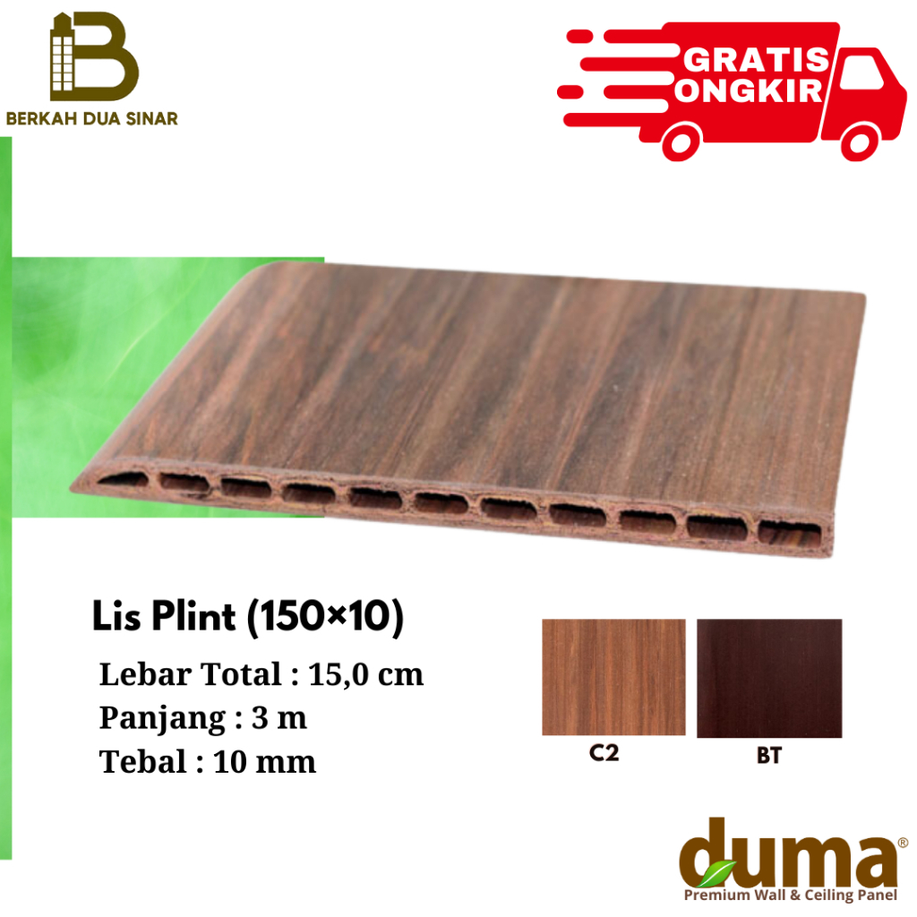 Jual LIS PLINT / LIS LANTAI DUMA WPC (150x10) | Shopee Indonesia