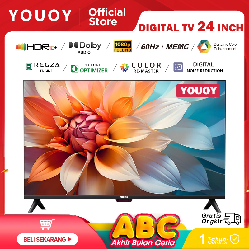Jual Promosi TV Digital 24 inch - FHD 2K 1080P - HDR10 - MEMC - Dolby ...
