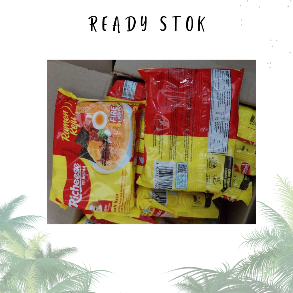Jual Richeese Mi Ramen Keju Fire Level 0 40x65gr (Karton) | Shopee ...