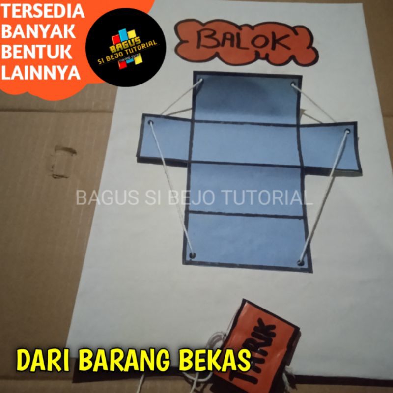Jual BANGUN RUANG TARIK TUGAS MATEMATIKA PRAKARYA DARI KARDUS | Shopee ...