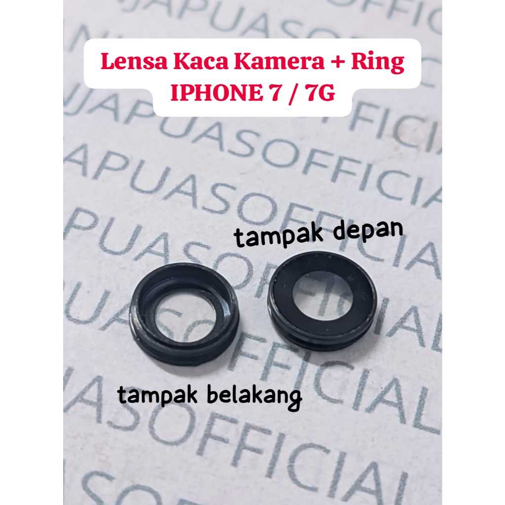 Jual Lensa Kaca Pengganti Kamera Belakang Fullset With RING IP 7 / IP ...