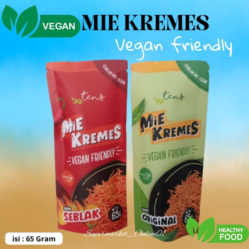 Jual Mie Kremes Vegan 65 Gram | Shopee Indonesia