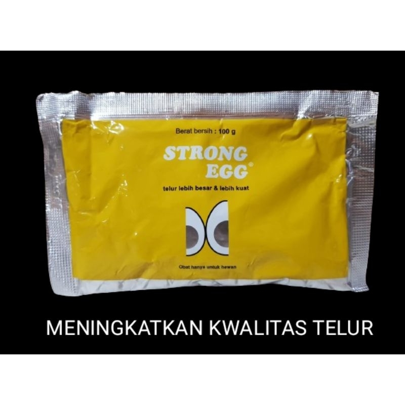Jual STRONG EGG 100GR VITAMIN MENINGKATKAN PRODUKSI TELUR DAN KWALITAS TELUR AYAM PETELUR ...