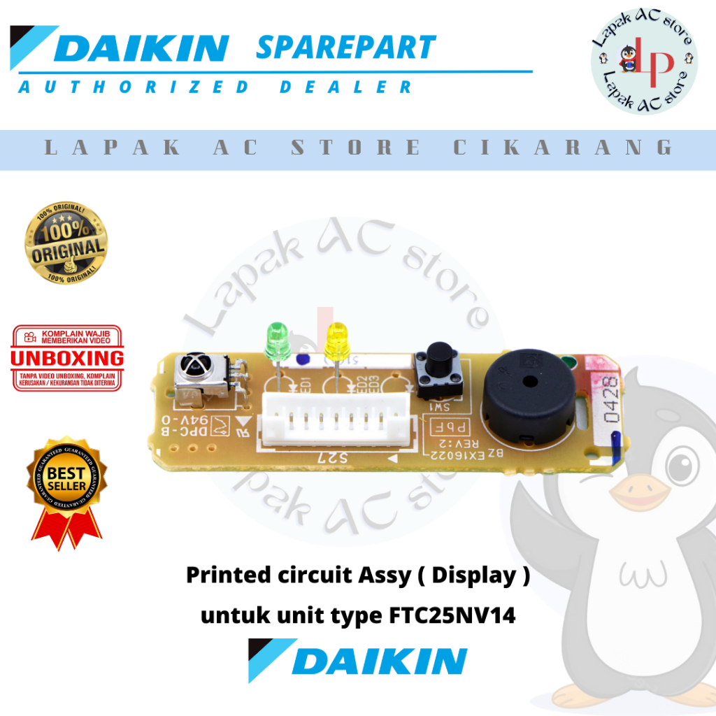 Jual Modul Sensor Udara / Pcb Sensor / Signal Reciver AC DAIKIN ...