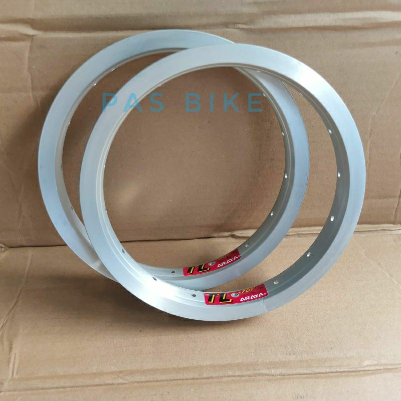 Jual Velg Push Bike Rims Sepeda 12 inch Alloy Sepasang Silver 16 Hole ...