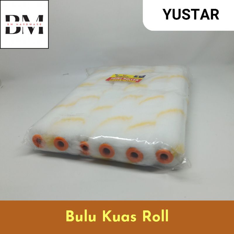 Jual Bulu Kuas Roll YUSTAR 4" (12pcs) | Shopee Indonesia