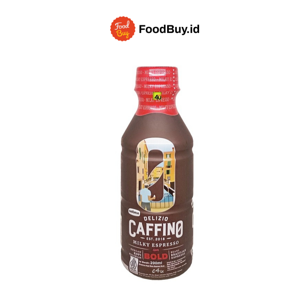Jual Delizio Caffino Bold Milky Espresso Botol 200ml | Shopee Indonesia