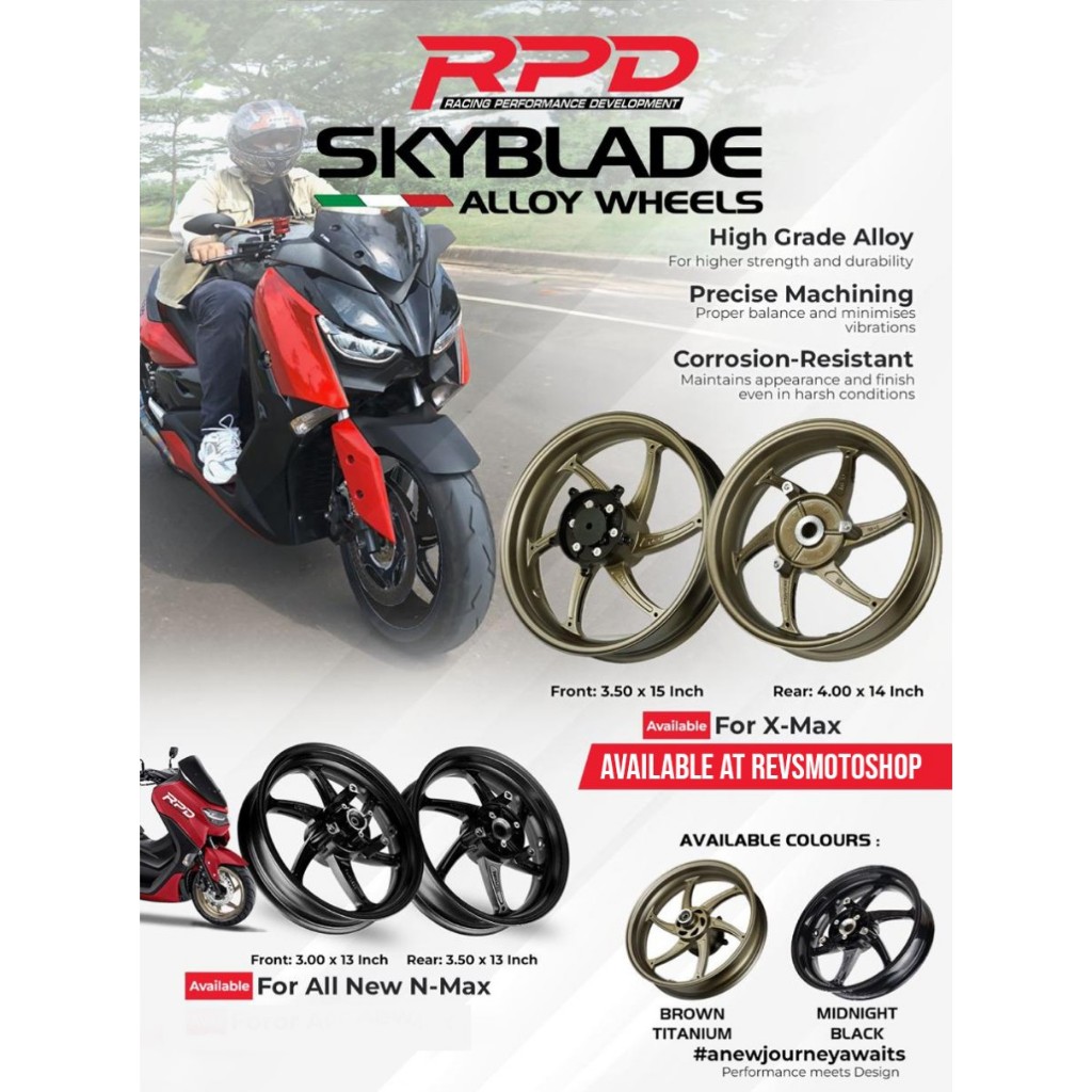 Jual VELG RPD Casting Wheel Velg Set Magnum YAMAHA XMAX 250 OLD NEW ...