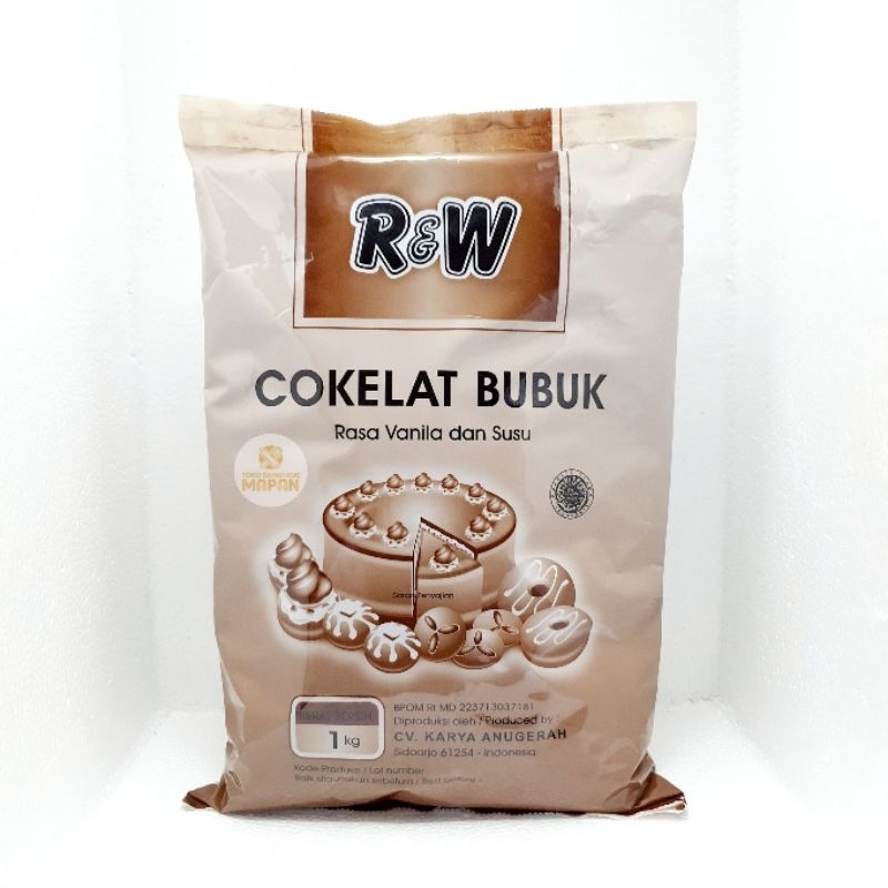 Jual Coklat Bubuk Rajawali R&W Kemasan Repack 100gr/Coklat Bubuk R&W ...