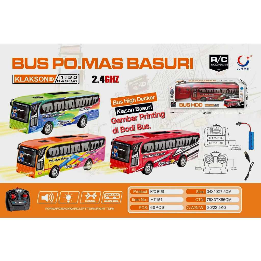 Jual Mobil Rc Bus Basuri Dan Angkot Basuri | Shopee Indonesia