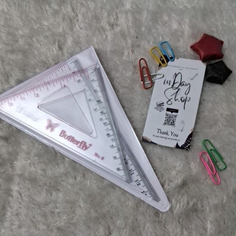 Jual (2set) Penggaris Segitiga KECIL | INDAY SHOP | Shopee Indonesia