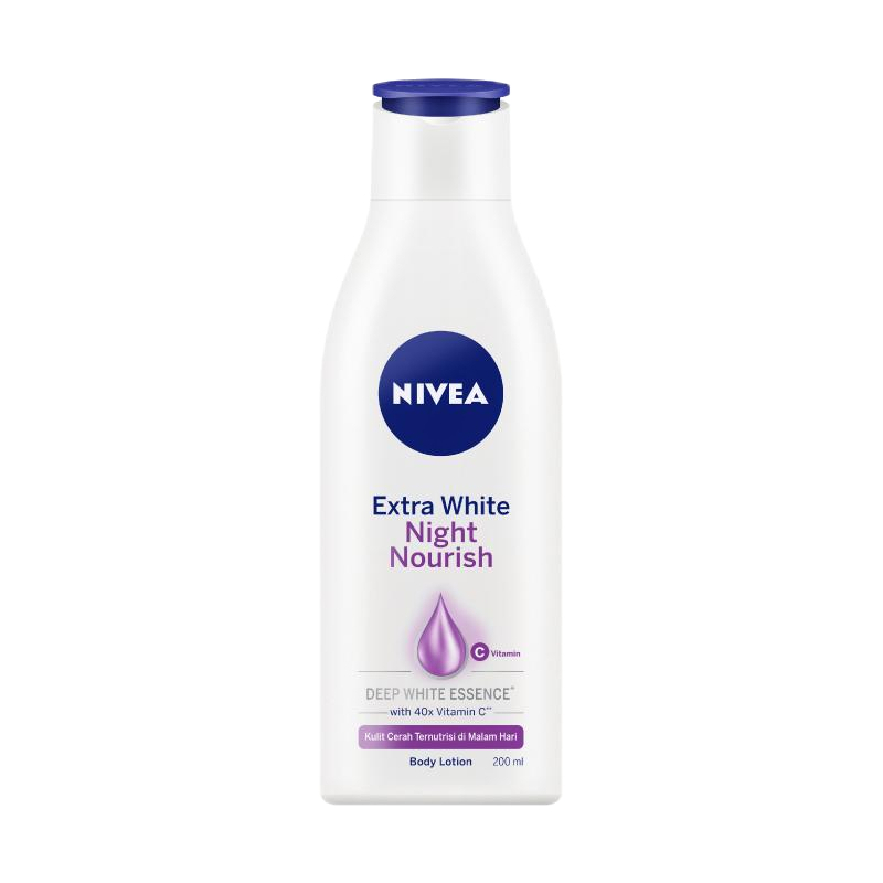Jual ORIGINAL Nivea Body Lotion Night Nourish Extra Bright Vit E Botol ...