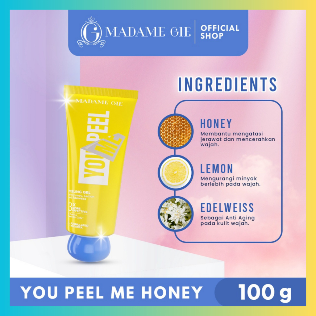 Jual Madame Gie You Peel Me Peeling Gel Exfoliating 100 G | Shopee ...