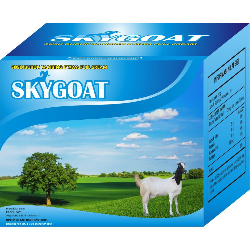 Jual SUSU KAMBING SKYGOAT ORIGINAL ISI 10 SACHET | Shopee Indonesia