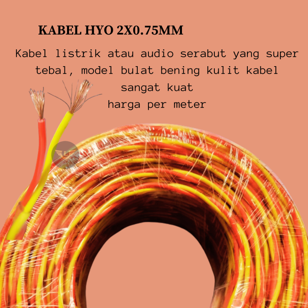 Jual Kabel HYO transparan 2x0.75MM per meter | Shopee Indonesia