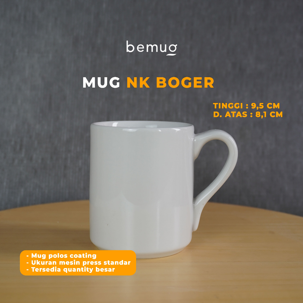 Jual Mug NK Boger Polos Coating Sublim Press Digital | NK Standart ...