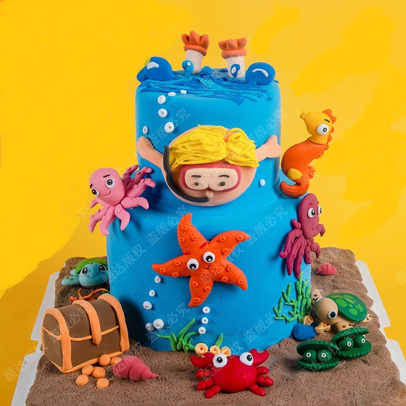 Jual Cake Topper Tema Lautan / Hiasan Kue Tema Pantai / Cake Topper ...