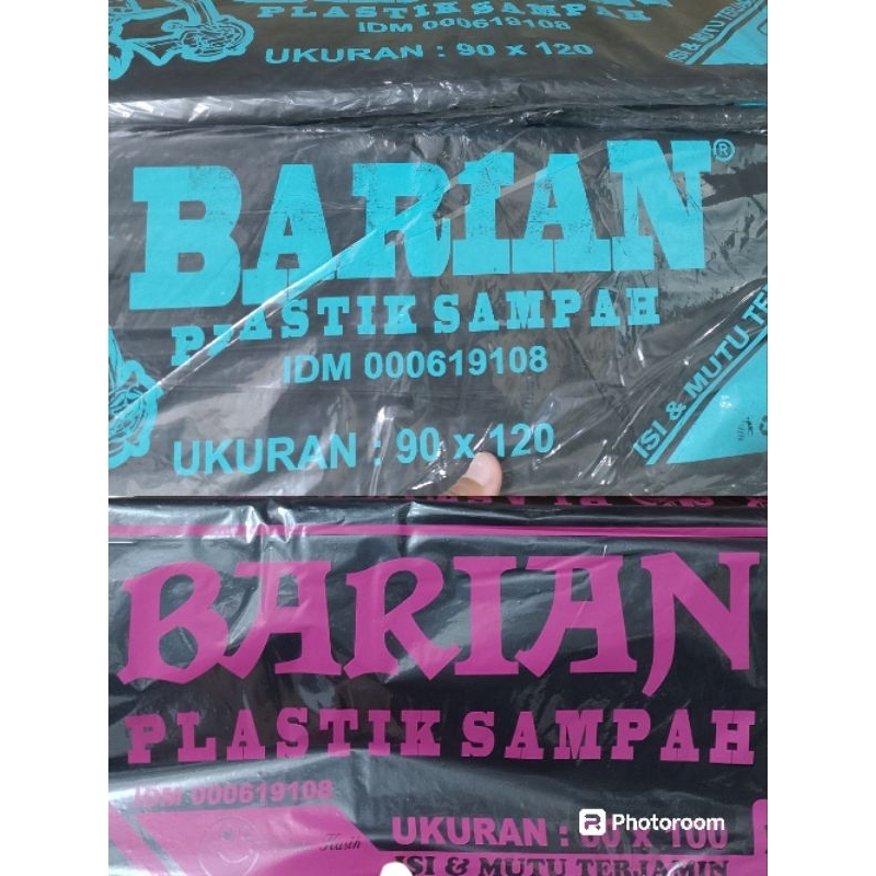 Jual BARIAN Plastik Sampah - Kantong Plastik Sampah Barian 60x100 dan ...