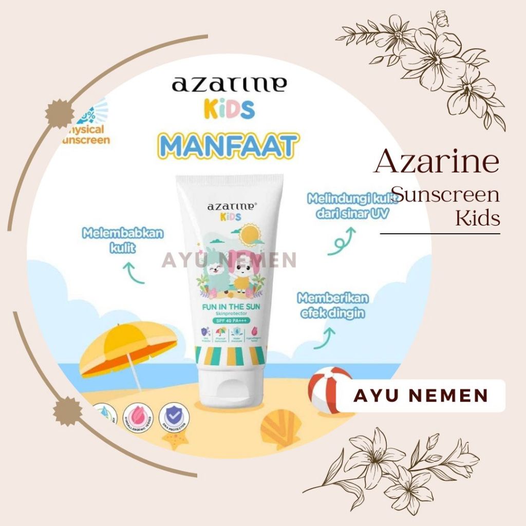 Jual AZARINE Kids Fun In The Sun Skin Protector Sunscreen SPF 40 PA ...