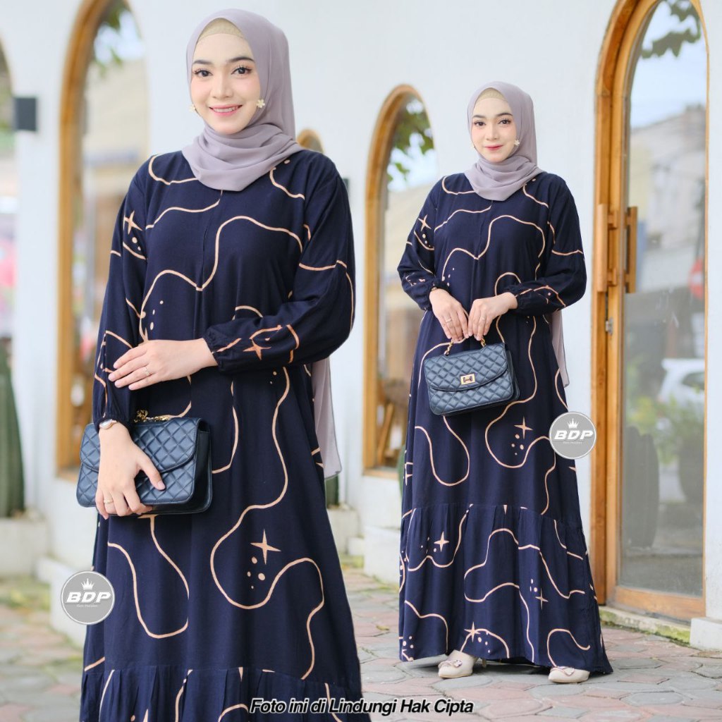 Jual Daster gamis rayon premium busui - Gamis Daster busui - Gamis kekinian - homeydress rayon ...