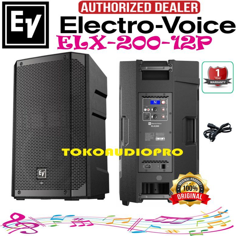 Jual Electro-Voice ELX200-12P 12 Inch 2 Way Speaker Aktif Spiker EV ELX ...