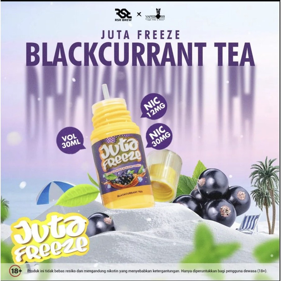 Jual Liquid Juta Freeze Blackcurrant Tea Salt Nic 12MG/30MG 30ML ...