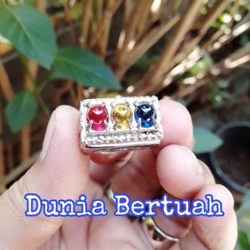 Jual Cincin 3 Batu Mustiko, Mustiko Geliga Merah, geliga kuning dan ...