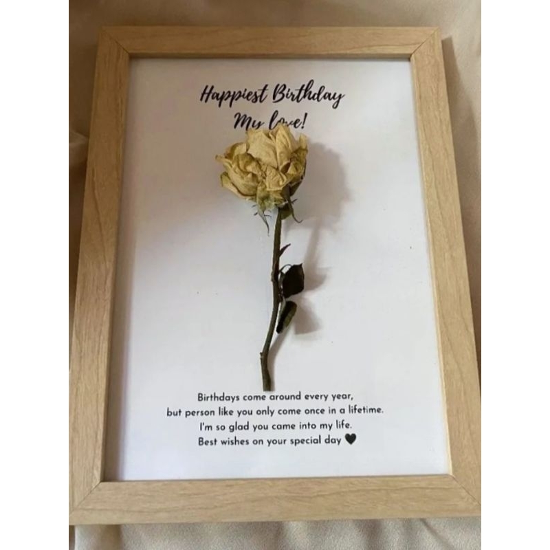 Jual Hadiah Wisuda | Flower Frame | Pigura Kayu | Woody Frame Include ...