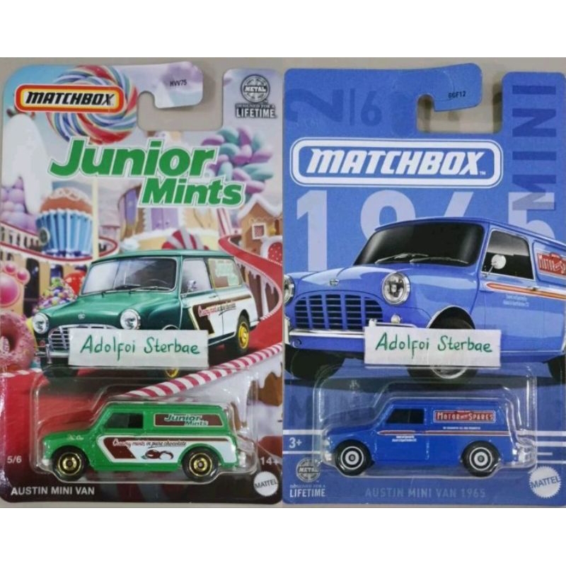 Jual matchbox austin mini van 1965 edisi mini 2/6 error eror junior ...